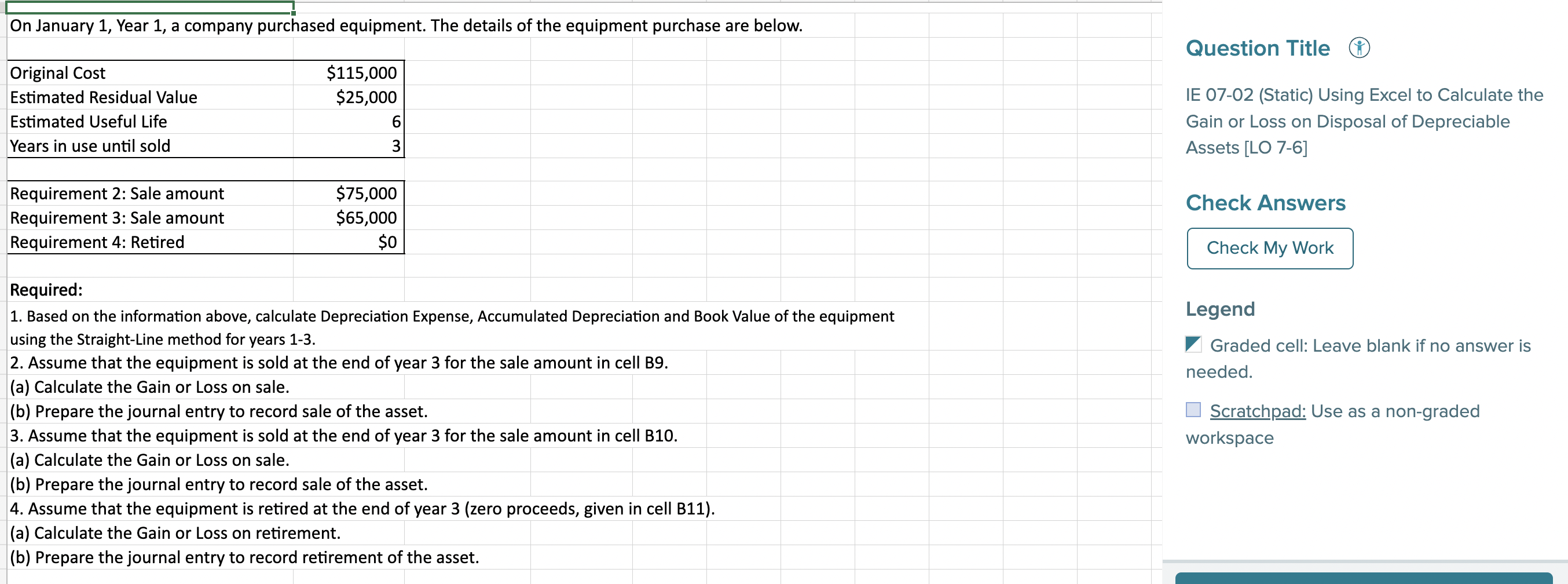 Solved On January 1, Year 1, a company purchased equipment. | Chegg.com