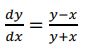 Solved dxdy=y+xy−x | Chegg.com