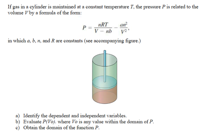 Solved If gas in a cylinder is maintained at a constant | Chegg.com