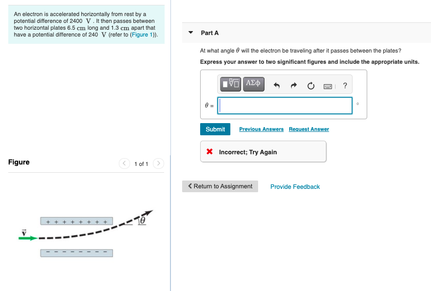 Solved An electron is accelerated horizontally from rest by | Chegg.com