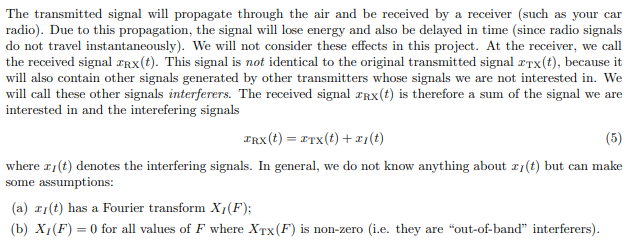 Solved The transmitted signal will propagate through the air | Chegg.com
