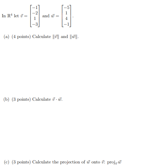 Solved In \\( \\mathbb{R}^{4} \\) let \\( | Chegg.com