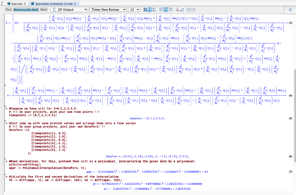 Solved Based on the code from the Maple worksheet, create | Chegg.com