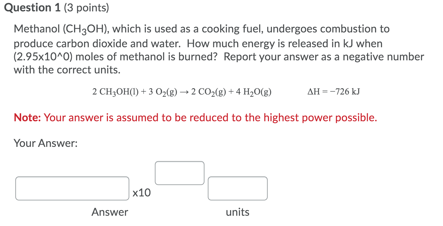 Solved Question 2 (3 points) Saved The combustion of sugar | Chegg.com