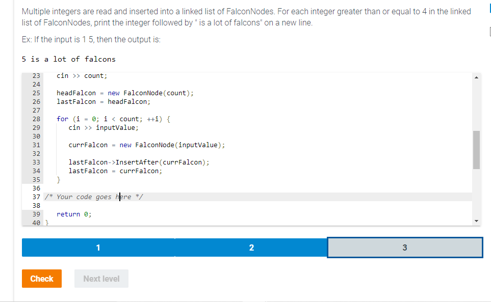 Solved Multiple integers are read and inserted into a linked | Chegg.com