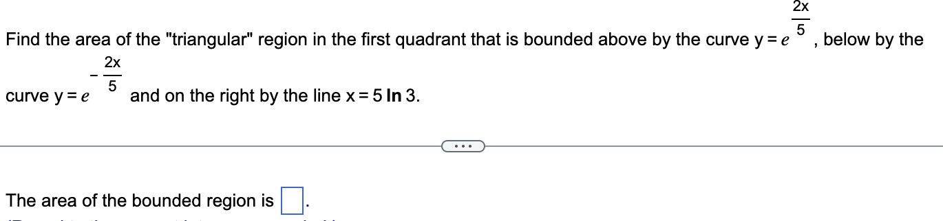 Solved Find the area of the "triangular" region in the first | Chegg.com