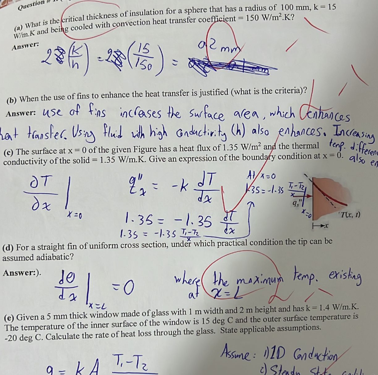Solved (a) What is the critical thickness of insulation for | Chegg.com