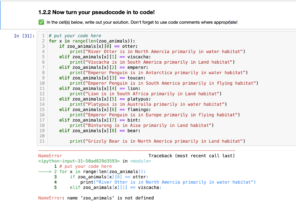 Solved Part 1: Designing a Zoo Layout You are working with a | Chegg.com