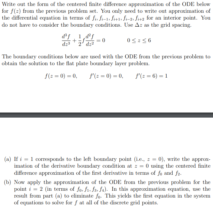 Solved Write out the form of the centered finite difference | Chegg.com