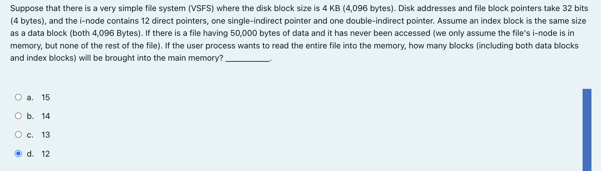 Solved Suppose that there is a very simple file system | Chegg.com