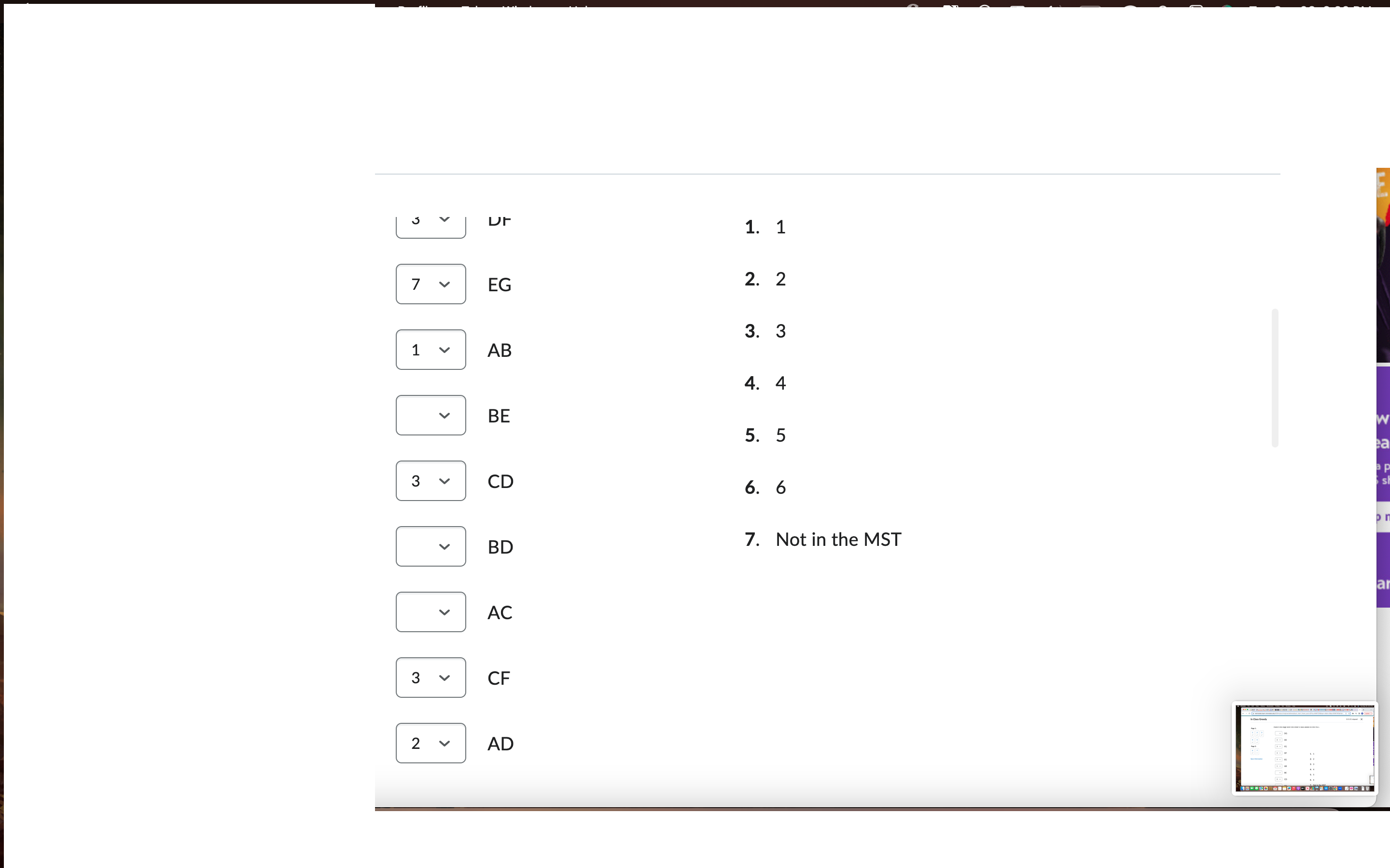 Solved Draw the MST that results from applying Kruskal's | Chegg.com