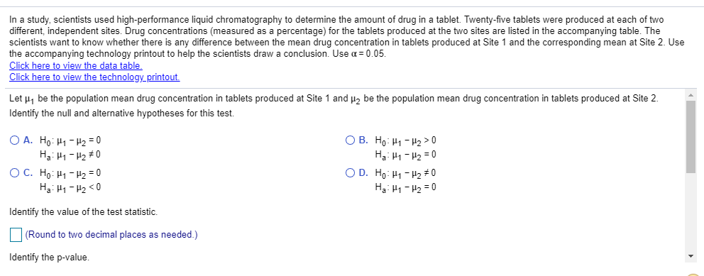 Solved In a study, scientists used high-performance liquid | Chegg.com