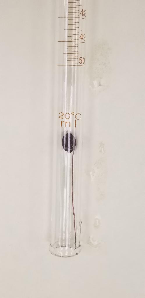 Solved Find the Gas burette increment using the test tube | Chegg.com