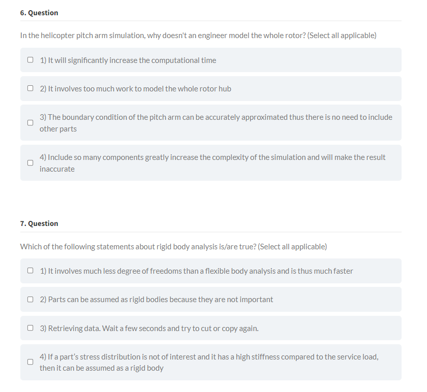 Solved 6 Question In The Helicopter Pitch Arm Simulation Chegg