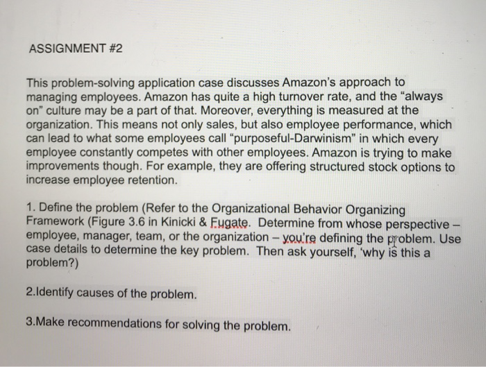 Solved Assignment 2 This Problem Solving Application Case