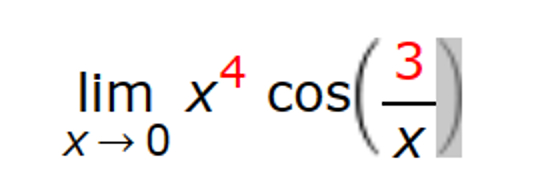 Solved limx→0x4cos(3x) | Chegg.com