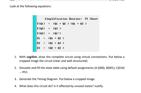 Solved Look at the following equations: = Simplification | Chegg.com