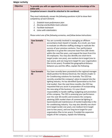 Solved Major Activity Objective To provide you with an | Chegg.com