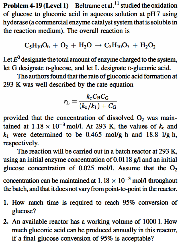 Solved C_B in the rate law should be replaced by E0 (the | Chegg.com