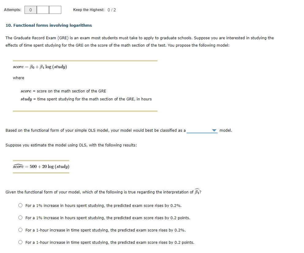 Solved Attempts: 0 Keep the Highest: 0/2 10. Functional | Chegg.com Solved Attempts: 0 Keep the Highest: 0/2 10. Functional | Chegg.com