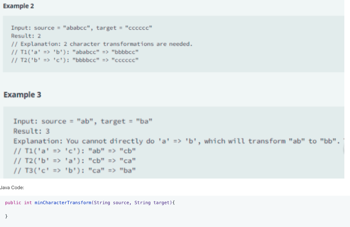 Solved 4. Minimum Character Transformation A character | Chegg.com