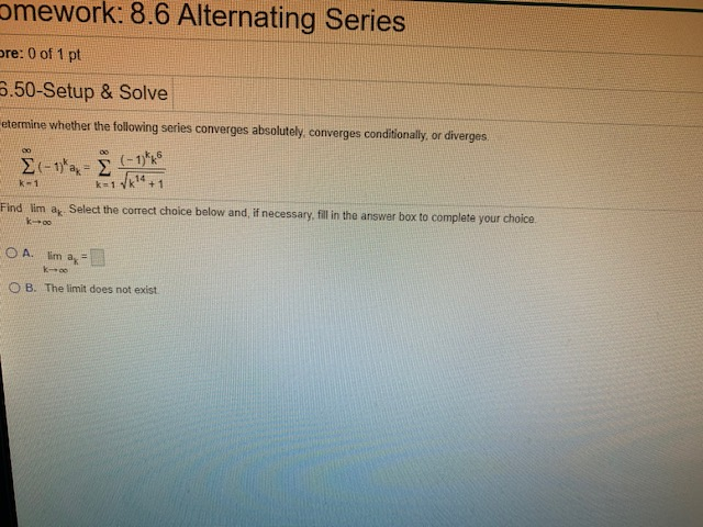 Solved 2019-2 Fall Math 76 Homework: 8.6 Alternating Series | Chegg.com