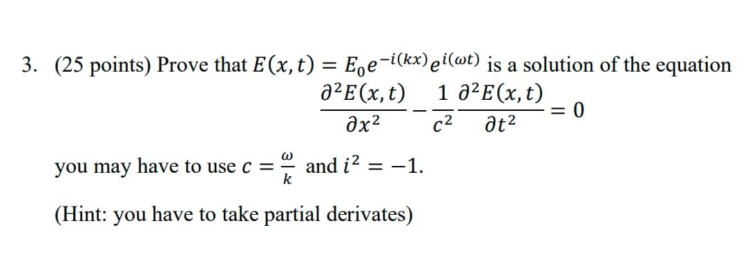 Solved 2. ( 15 points) Prove that x(t)=Acosωt is a solution | Chegg.com
