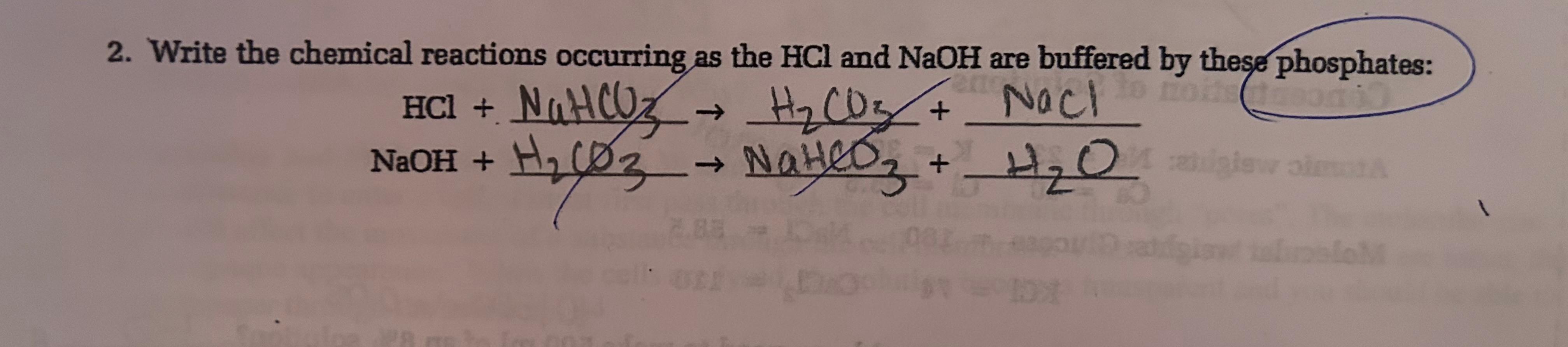 Solved NaOH+H2 W3→NaHCO3+H2O | Chegg.com