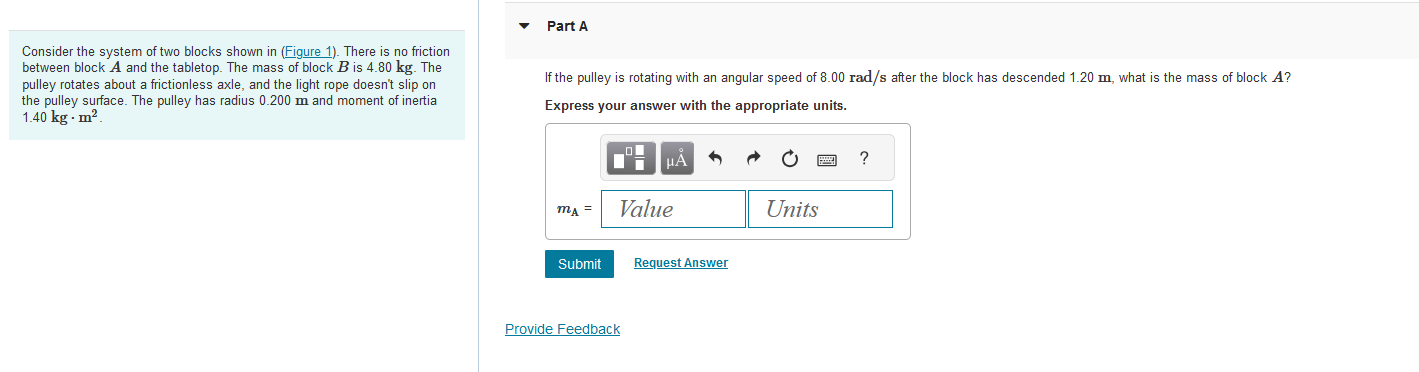 Solved Consider the system of two blocks shown in (Figure | Chegg.com