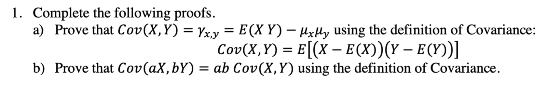 Solved Complete the following proofs. a) Prove that | Chegg.com