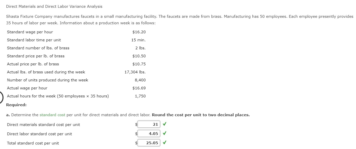 Solved Direct Materials, Direct Labor, and Factory Overhead | Chegg.com