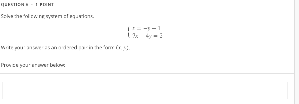 Solved QUESTION 2.1 POINT Without graphing, determine the | Chegg.com