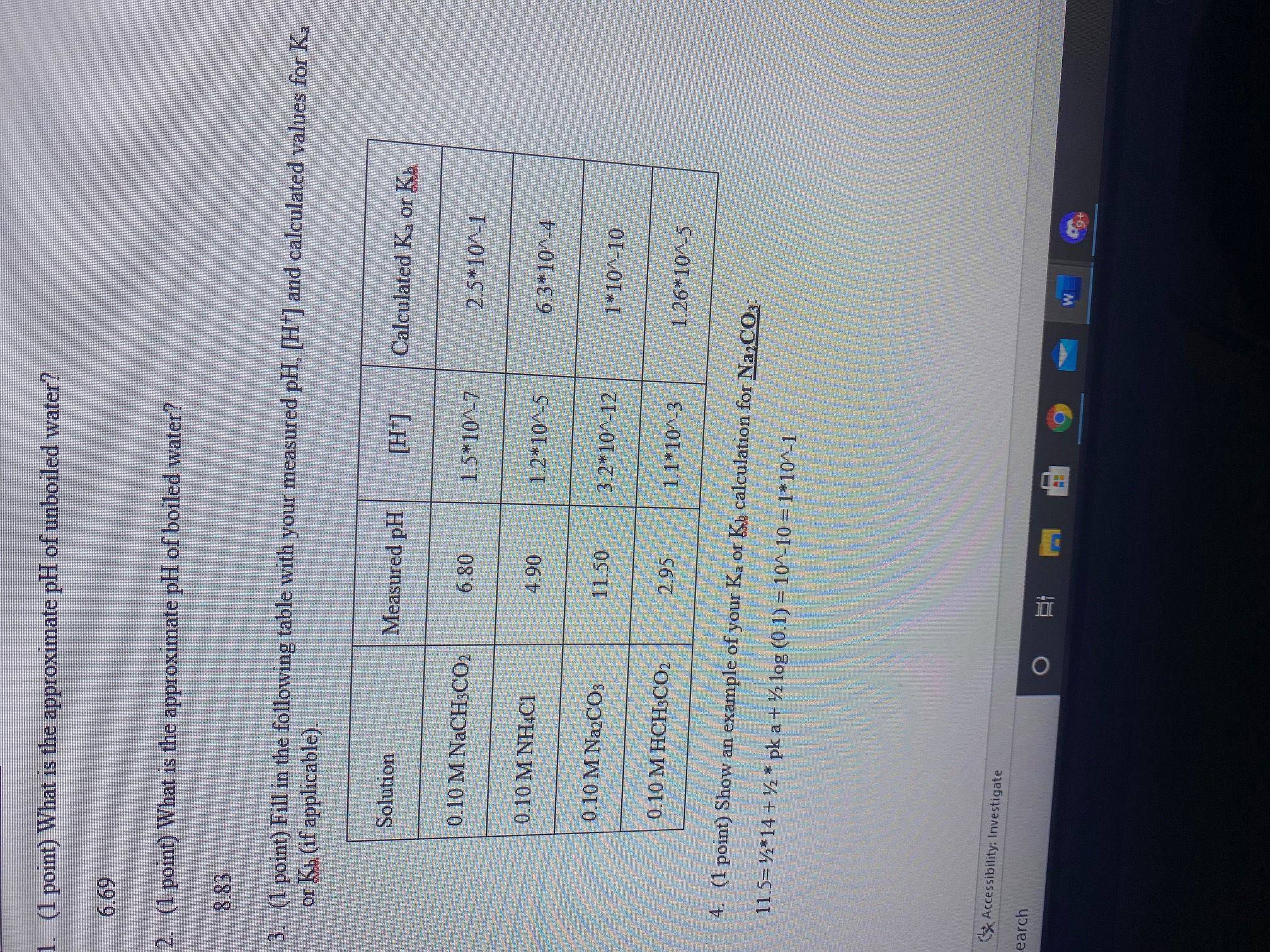 Solved (2 points) Calculate the expected pH of buffer plus | Chegg.com