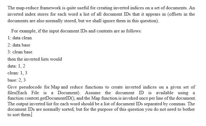Solved DO NOT USE WORD COUNT PSEDUOCODE EXAMPLE FOR | Chegg.com