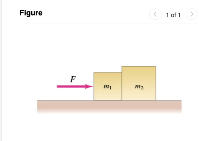 Solved Two crates, of mass m1=62 kg and m2=122 kg, are in | Chegg.com