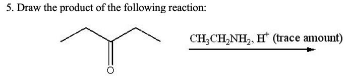 Solved 5. Draw the product of the following reaction: | Chegg.com