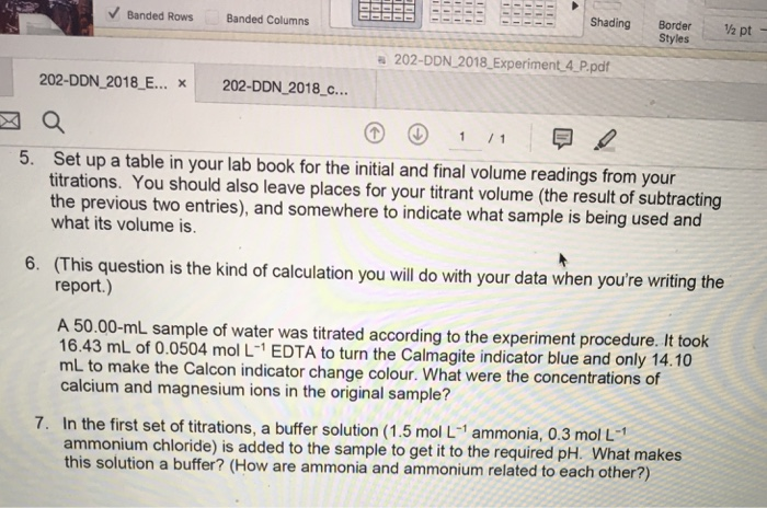Solution avec une concentration donnée