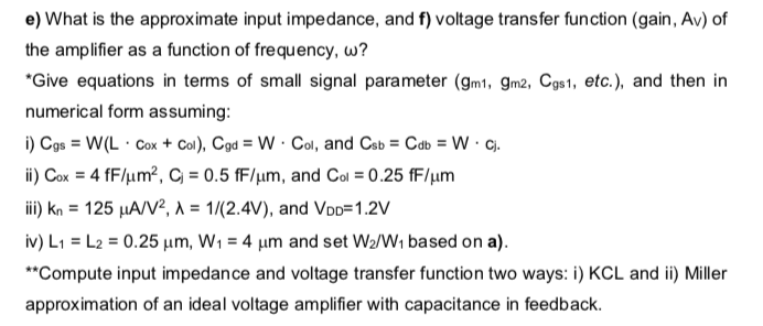Solved CMOS inverter Consider the CMOS inverter shown below, | Chegg.com