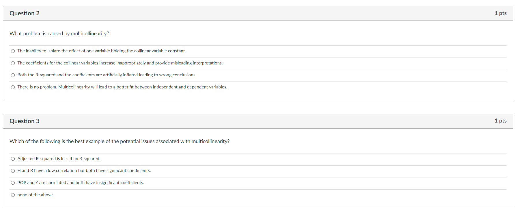 Solved What problem is caused by multicollinearity? The | Chegg.com