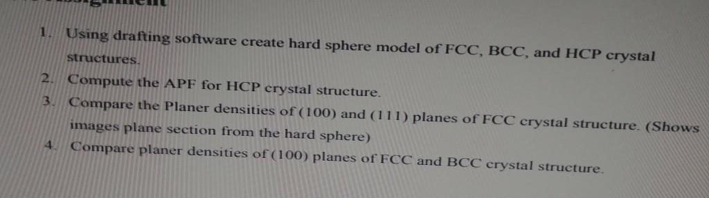 Solved using drafting software create hard sphere model of | Chegg.com