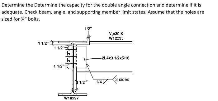 Solved Determine the Determine the capacity for the double | Chegg.com