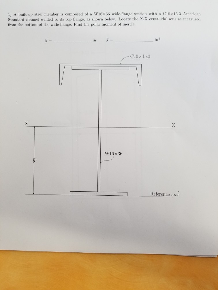 Solved 2) Two C12x30 structural steel channel shapes are | Chegg.com
