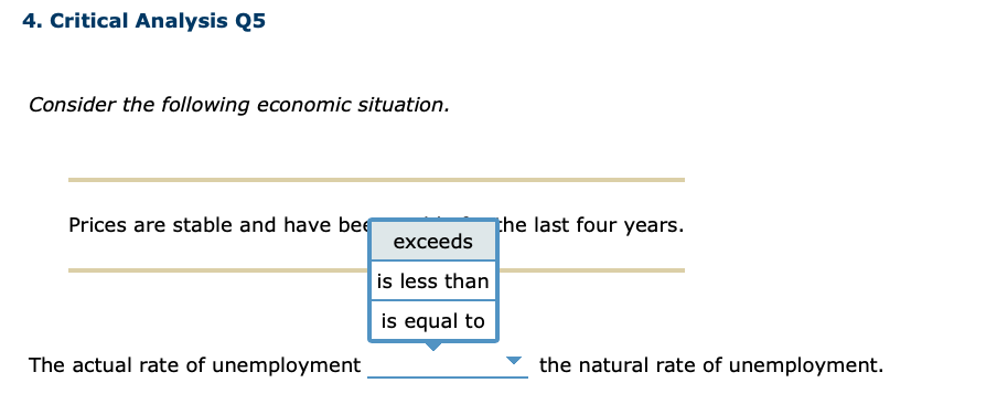 Solved 4. Critical Analysis Q5 Consider the following | Chegg.com