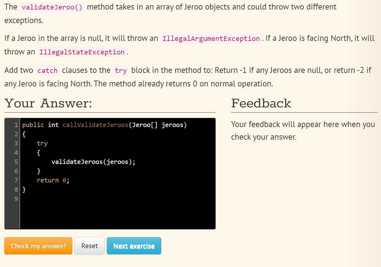 Solved The following code runs a method called | Chegg.com