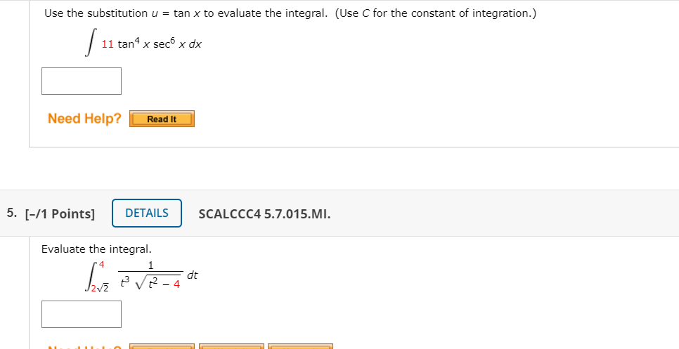 Solved Use the substitution u = tan x to evaluate the | Chegg.com