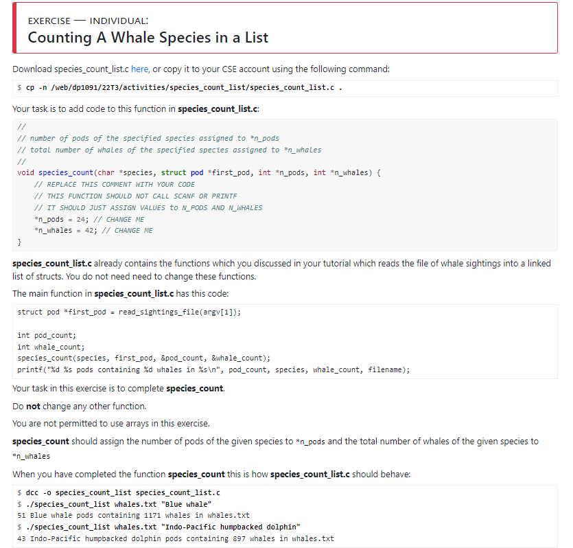 Solved // // Starting code for COMP1511 lab | Chegg.com
