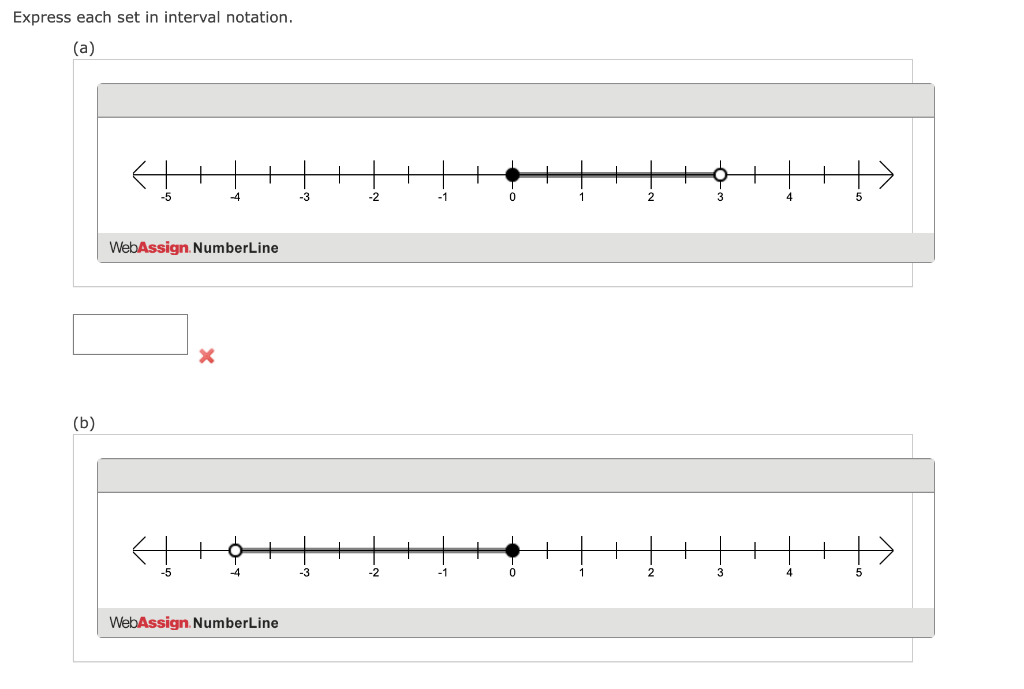 Solved Express each set in interval notation. | Chegg.com