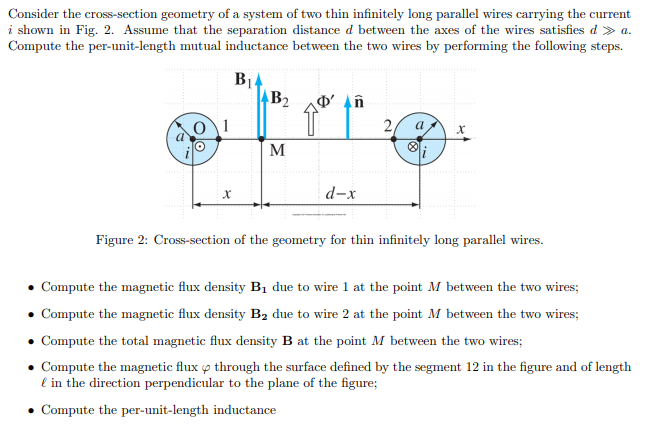 Solved Consider the cross-section geometry of a system of | Chegg.com