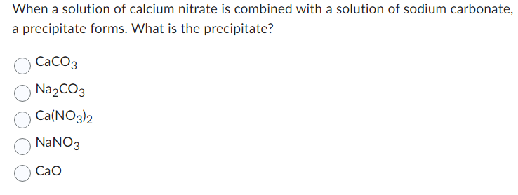 Solved Which combination of aqueous solutions should produce | Chegg.com