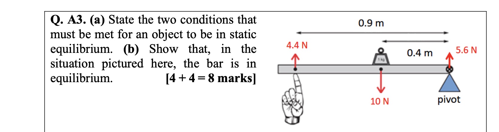 Solved Q. ﻿A3. (a) ﻿State the two conditions that must be | Chegg.com